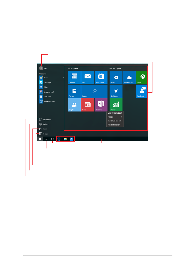 Start menu - ASUS ROG G752VM