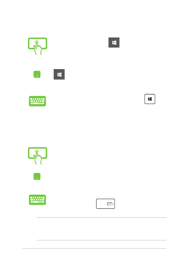 Iniciar el menú Start (Inicio) - ASUS ROG G752VS