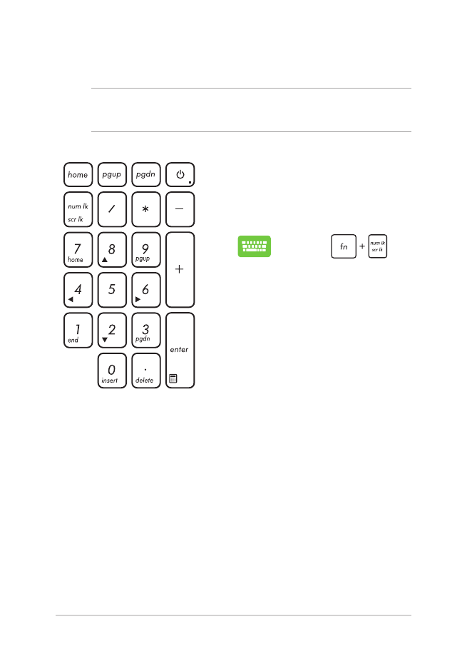 Using the numeric keypad - ASUS ROG GL502VT