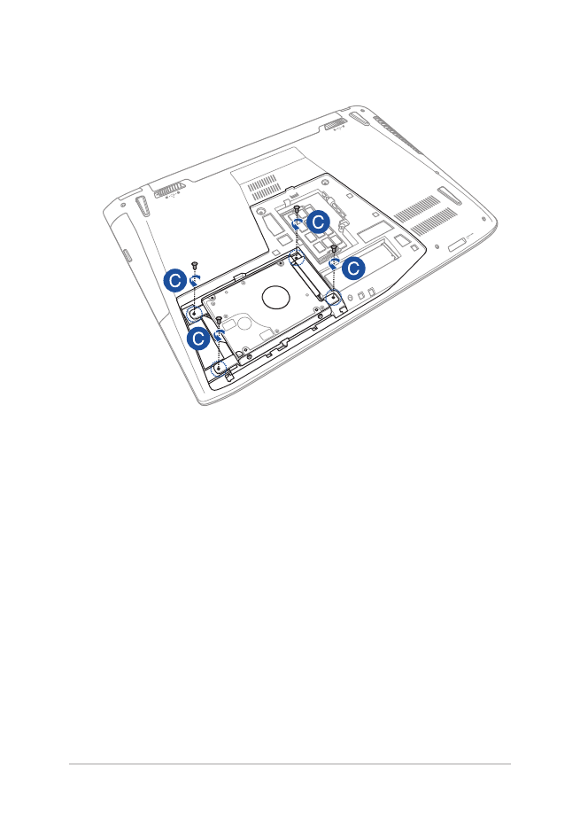 Installing the Hard Disk Drive - ASUS ROG GL552VW