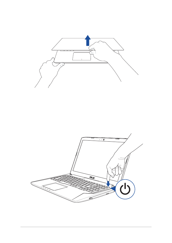 Press the power button - ASUS ROG GL553VD