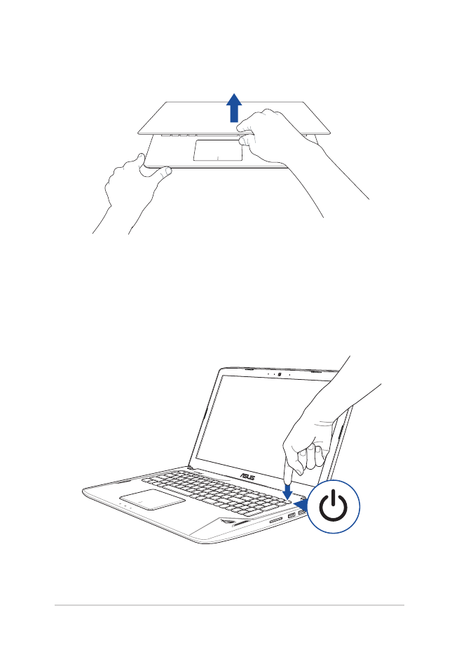 Press the power button - ASUS ROG GL702VM