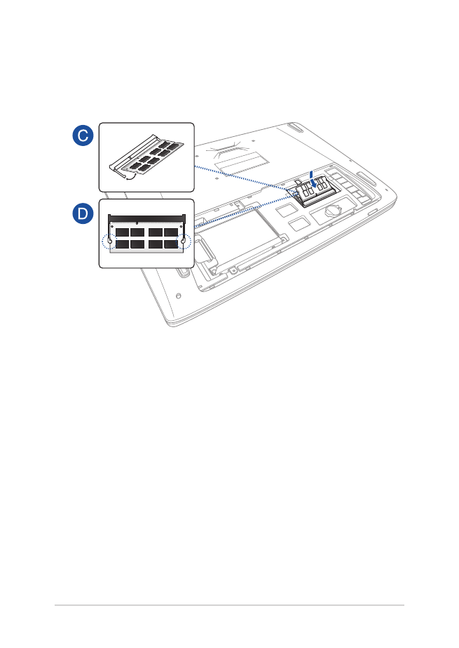 Инталиране на RAM (Random Access Memory) модул - ASUS ROG GL752VL