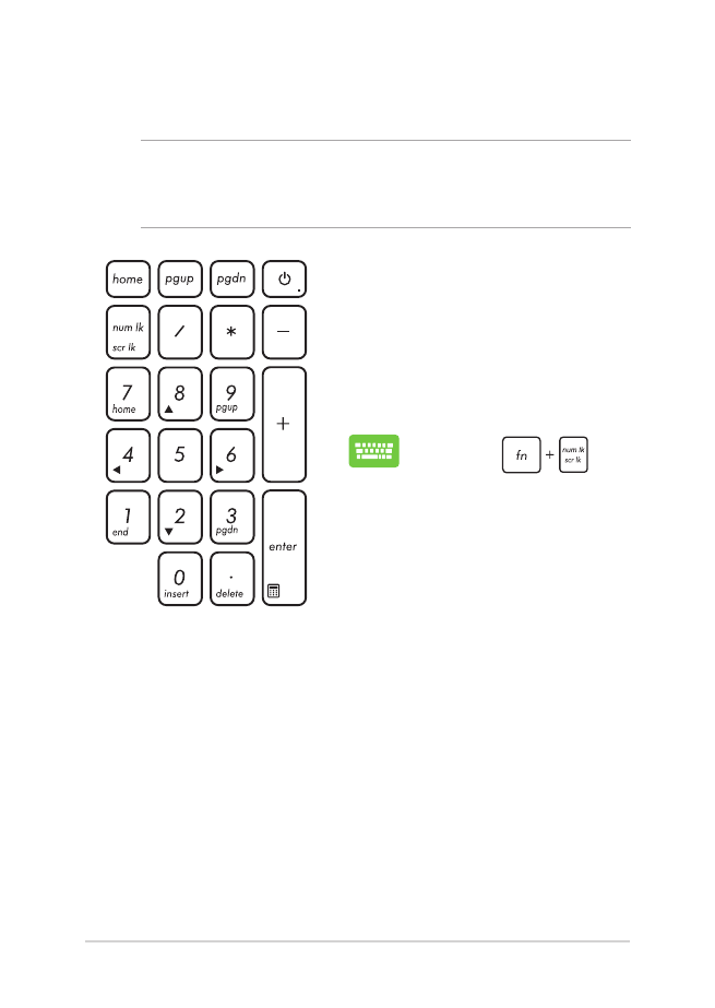 Teclado numérico - ASUS ROG GL752VL